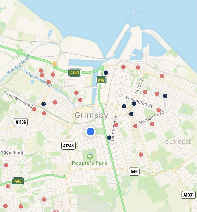 WalkSafe app reveals "dangerous" places to walk in Grimsby - Gi Media