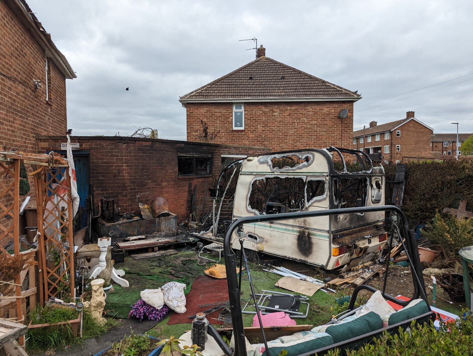 Devastating aftermath of Colin Avenue caravan fire - Gi Media